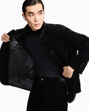 Giorgio Armani Velvet Shirt Jacket