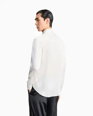 Giorgio Armani Hammered Silk Satin Shirt