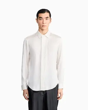 Giorgio Armani Hammered Silk Satin Shirt