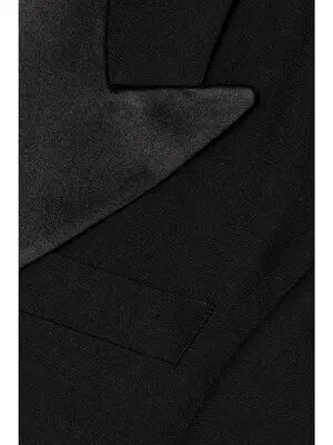 Stella McCartney Satin-trimmed Wool Jumpsuit