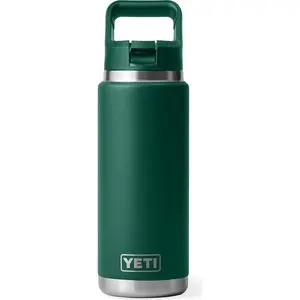 YETI Rambler 26-ounce Straw Bottle - Black Forest Green