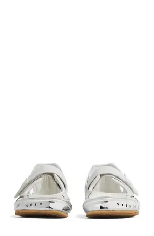 Bottega Veneta Orbit Flash Mary Jane Sneakers - Silverhite