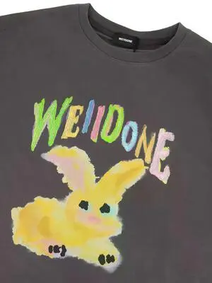 We11Done Bunny Crew-neck T-shirt - Grey