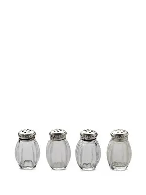 Christofle Perles Salt Shakers Set Of 4 By - Silver