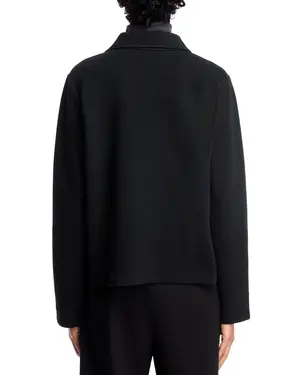 Eileen Fisher Textured Double Knit Notch Collar Jacket