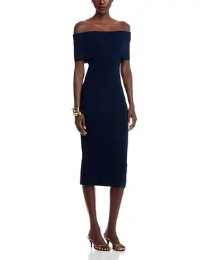 Michael Kors Fold Over Midi Sweater Dress