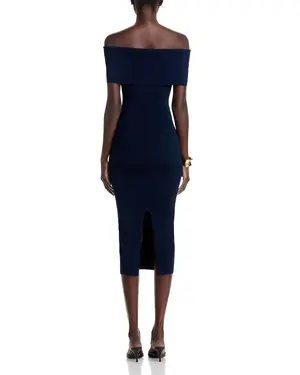 Michael Kors Fold Over Midi Sweater Dress