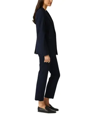 ARGENT Double Breasted Peak Lapel Blazer - Midnight