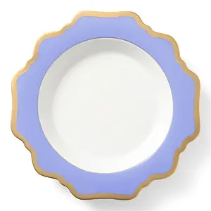 ANNA WEATHERLEY Anna's Palette Aqua Green Soup & Pasta Bowl - Indigo Blue