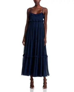 Michael Kors Tiered Maxi Dress - Midnight Blue