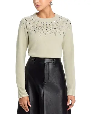 Feminine Embellished Sweaters