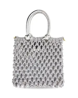Clare V. Bianca Small Macrame Tote