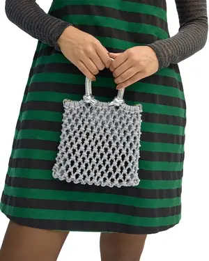 Clare V. Bianca Small Macrame Tote