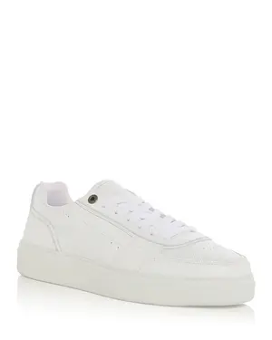 REPRESENT Initial Leather Sneakers - Flat White