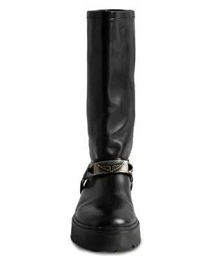 Zadig&Voltaire Angie Leather Biker Boots