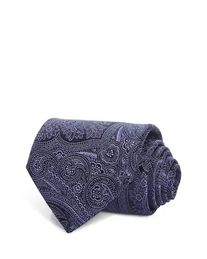 Canali Silk Paisley Necktie - Lavender