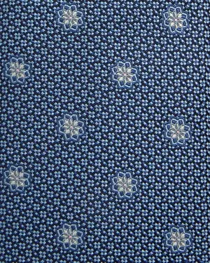 Canali Silk Geometric Box Tie - Lavender