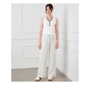 Karen Kane Striped Drawstring Pants