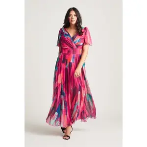 Off-shoulder Wrap Maxi Dresses