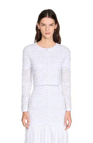 Sandro Pointelle Knit Cardigans