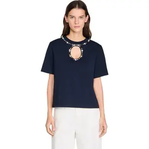 Sandro Straight Hem T-shirts For Women