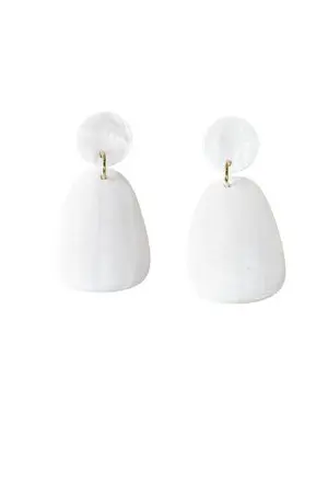 LIKHA Mother-of-pearl Drop Earrings - White