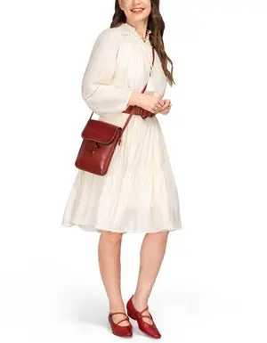 OLD TREND Ixia Genuine Leather Crossbody Bag - Brown