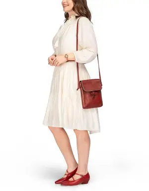 OLD TREND Ixia Genuine Leather Crossbody Bag - Brown