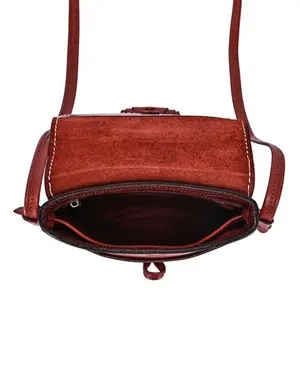 OLD TREND Ixia Genuine Leather Crossbody Bag - Brown