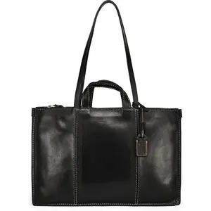 OLD TREND Genuine Leather Structured Carryall Tote