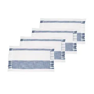 CAROL & FRANK Morgan Placemats Sets Of 4 Collection - Blue