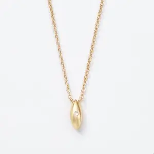 SARA PATINO Dahlia Reversible Pendant Necklace - Gold