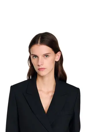 Sandro Wool Slim-fit Suit Jacket