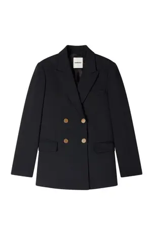 Sandro Wool Slim-fit Suit Jacket