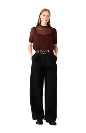 Maje Balloon Suit Trousers - Black