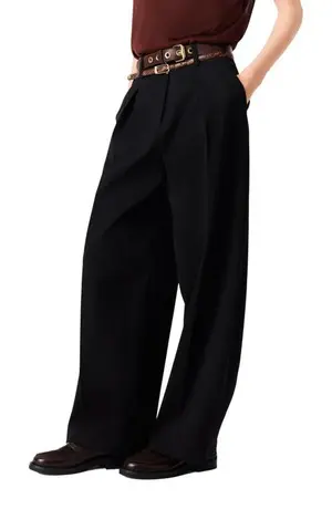 Maje Balloon Suit Trousers - Black