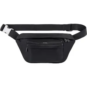 Sandro Technical Fabric Belt Bag - Black