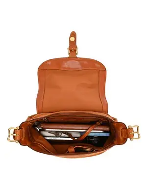 OLD TREND Camellia Structured Mailbag - Camel