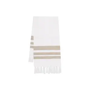 CAROL & FRANK Morgan Stripes Towel Collection - Brown