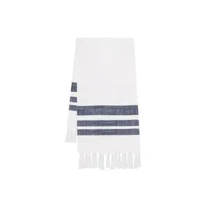 CAROL & FRANK Morgan Stripes Towel Collection - Dark Blue