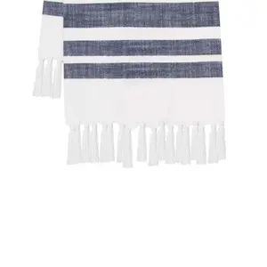 CAROL & FRANK Morgan Stripes Towel Collection - Dark Blue