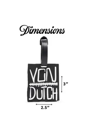 VON DUTCH 2-piece Luggage Tag Set