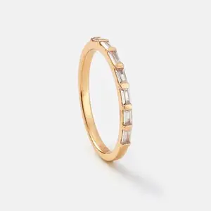 SARA PATINO Baguette Half Eternity Ring