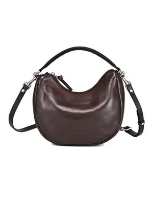 OLD TREND Dahlia Genuine Leather Hobo Bag - Taupe