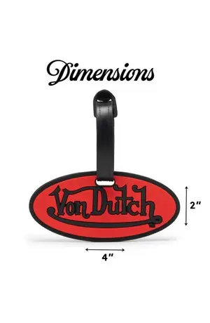 VON DUTCH 2-piece Suitcase Id Tag Set