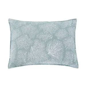 C&F HOME Seafoam Coral Jaquard Coverlet Set