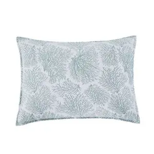 C&F HOME Seafoam Coral Jaquard Coverlet Set