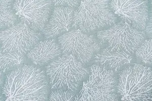 C&F HOME Seafoam Coral Jaquard Coverlet Set