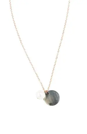 LIKHA Mother-of-pearl And Pearl Pendant Necklace - Black