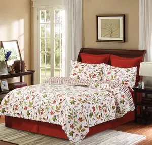 C&F HOME Camilla Fall Leaves Cotton Quilt Set Reversible And Machine Washable